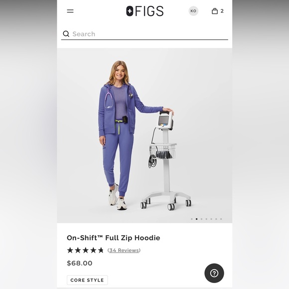 Figs | Jackets & Coats | Figs Blueberry Jacket | Poshmark